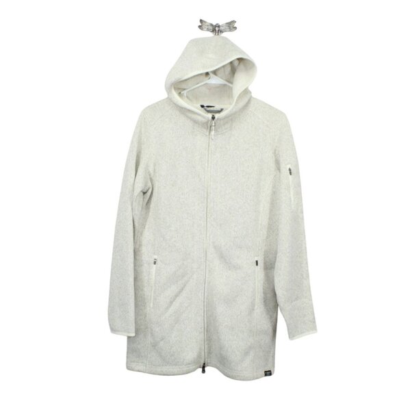 L.L. Bean | Jackets & Coats | Ll Bean Sweater Fleece Coat Hooded ...